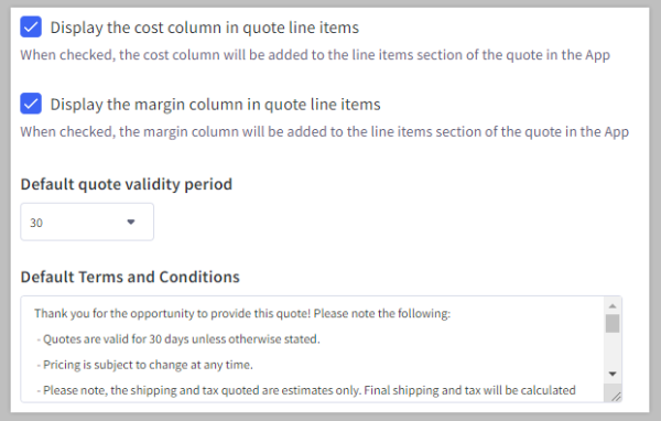 B2B Edition Settings